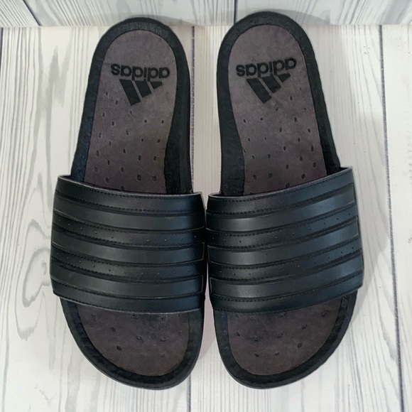 adidas | Shoes | Adidas Adilette Boost Slides Triple Black | Poshmark